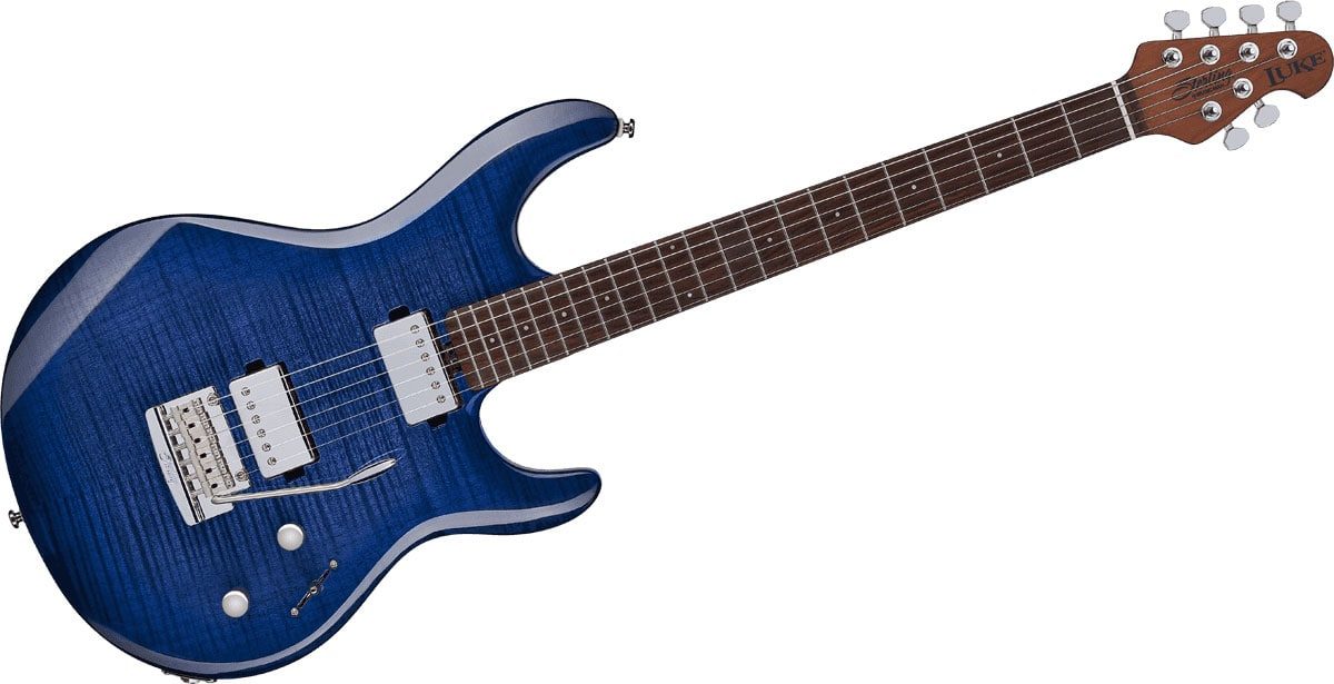 Avis Sterling Guitars Luke - Flame Maple Blueberry Burst - Guitare ...